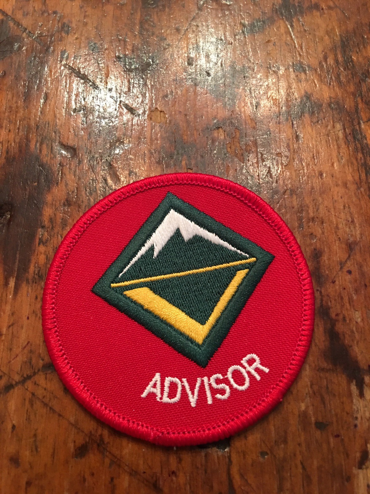 NEW Boy Scout BSA ADVISOR Venture Venturing Uniform Position Red Patch ...