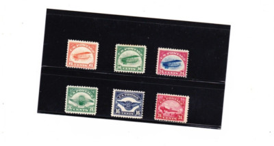 KAPPYS STAMPS USA #C1-6 FIRST AIRMAIL COMPLETE SET MINT HINGD NO THINS ...