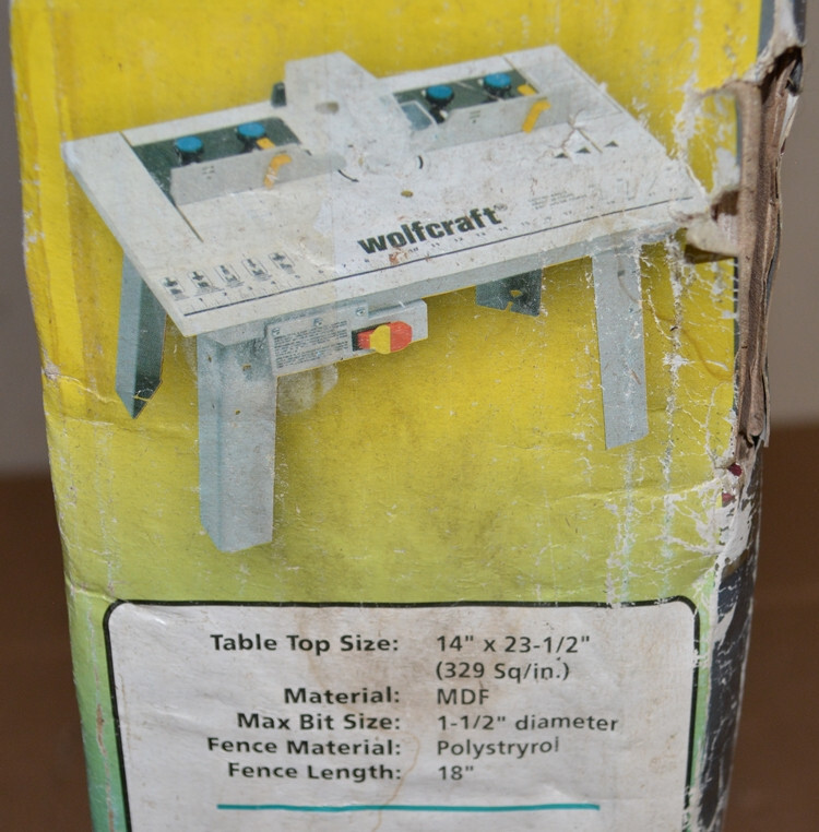 WolfCraft 460 Router Table New in Opened Box | eBay