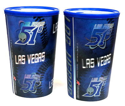 Las Vegas 51s Hologram Cups LOT of 2 Alien Face AAA Minor Baseball ...