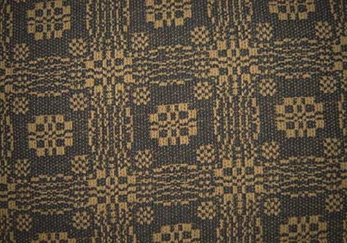 NEW Primitive BLACK MUSTARD WOVEN TABLE RUNNER 56" x 14" GETTYSBURG ...