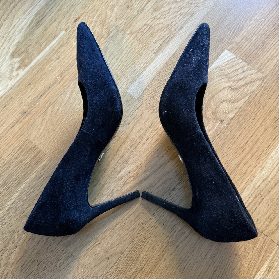 Michael Kors Black Suede Pointed Toe Stiletto Heels Women’s Size 5 Pre ...