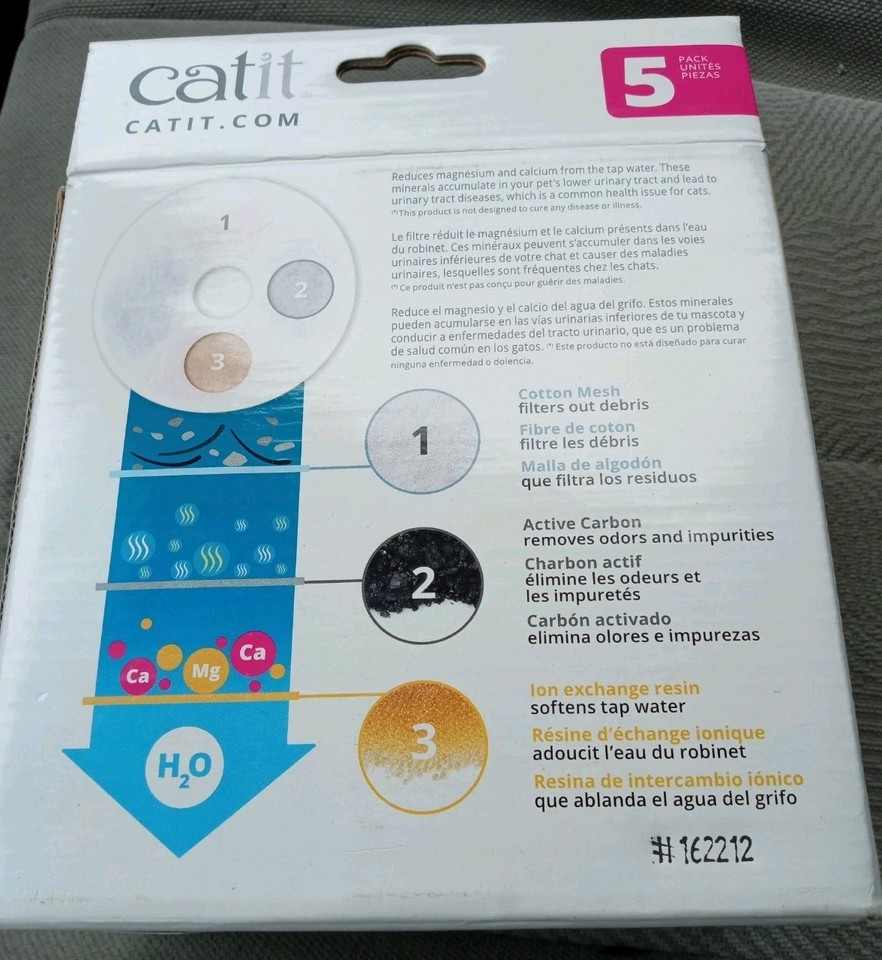 Catit Cat Water Fountain Replacement Filters - White | eBay