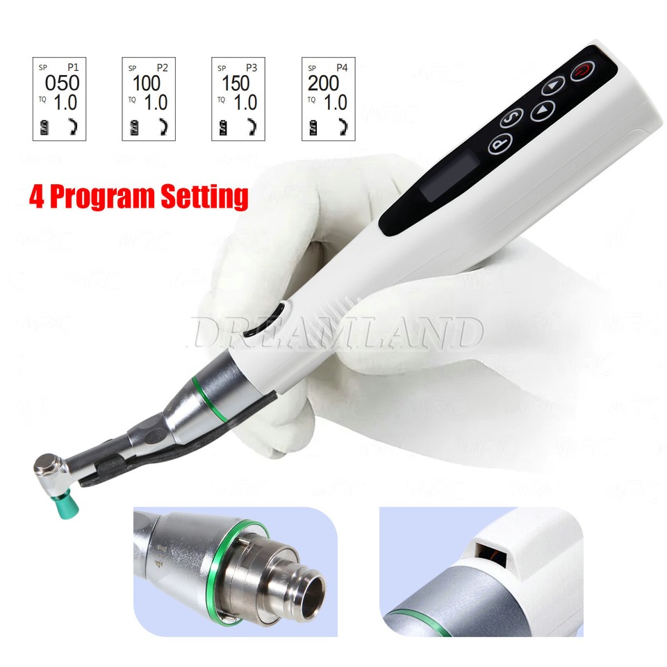 Dental LED Hygiene Prophy Handpiece /4:1 Contra Angle/Polishing Prophy ...
