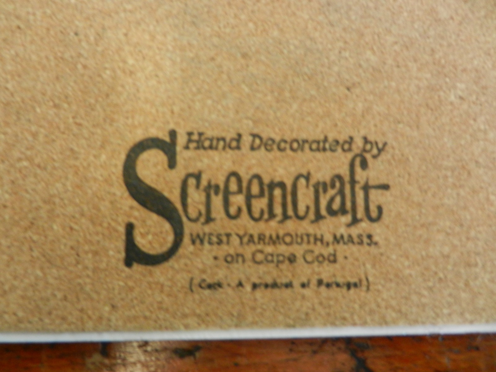 Vintage patriotic US Flag trivet hand decorated Screencraft pledge of ...