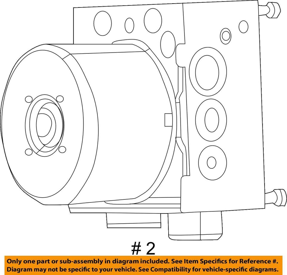 2013 2014 Dodge Charger ABS Control Module Anti-Lock Brake Pump ...