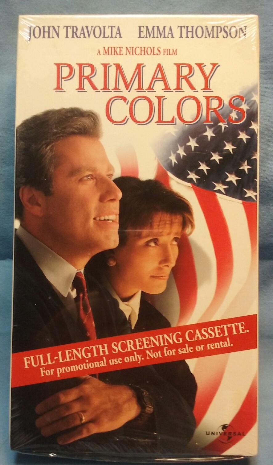 FACTORY SEALED! PRIMARY COLORS VHS SCREENER JOHN TRAVOLTA | eBay