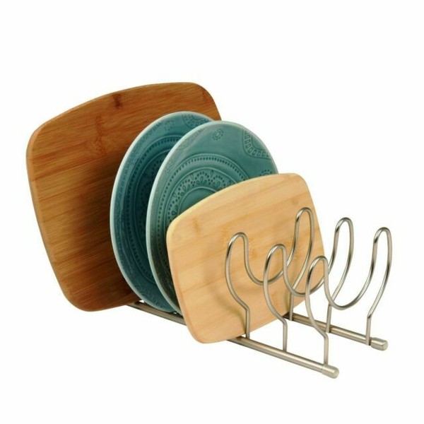 Spectrum (28678) Dish Drying Rack (14.6 x 33 x 12.7 cm) - Satin Nickel ...