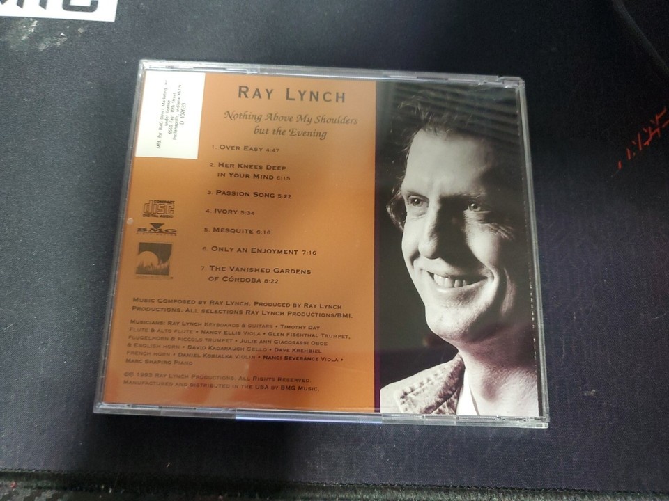 Nothing Above My Shoulders But the Evening by Ray Lynch (CD, Sep-1993 ...