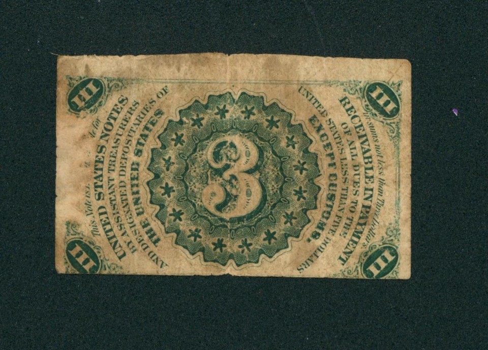 1863 3¢ Cents Third Issue U.S. Fractional Currency ** PAPER CURRENCY | eBay
