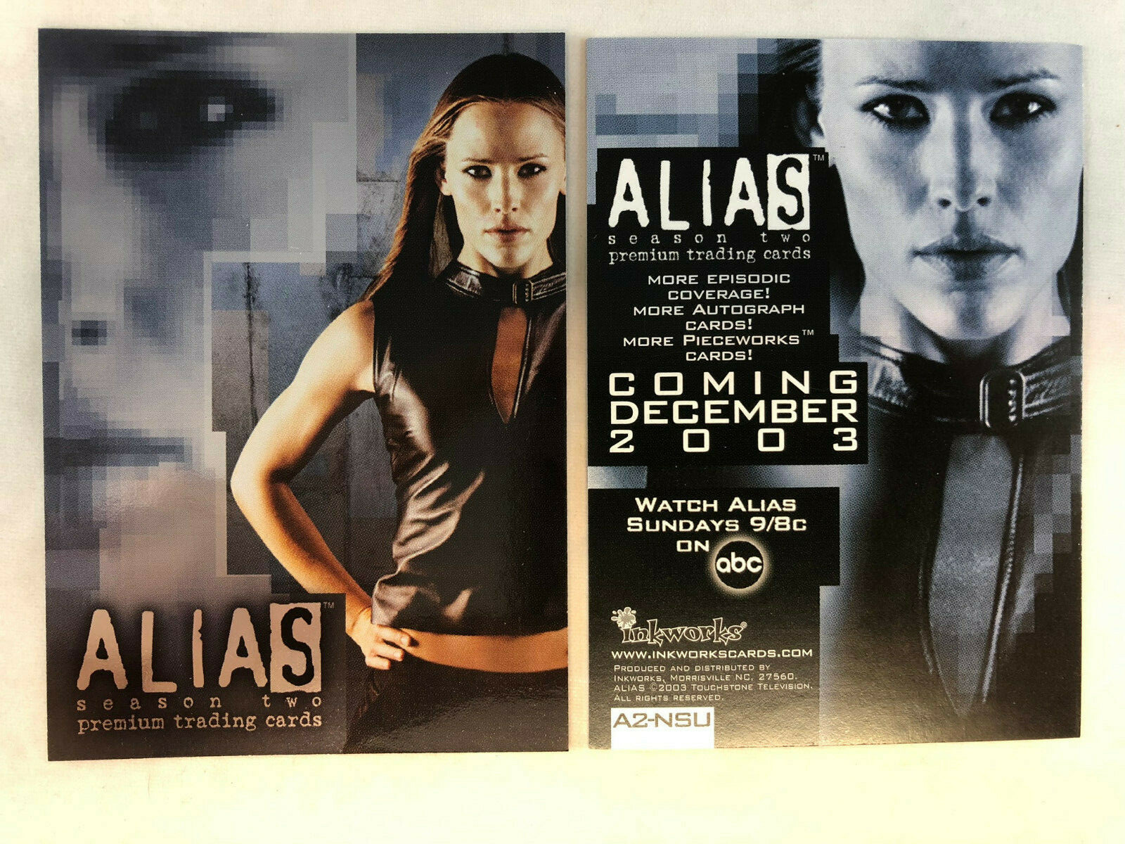 CHEAP PROMO CARD: ALIAS SEASON 2 Inkworks 2003 #A2-NSU NON-SPORT UPDATE ...
