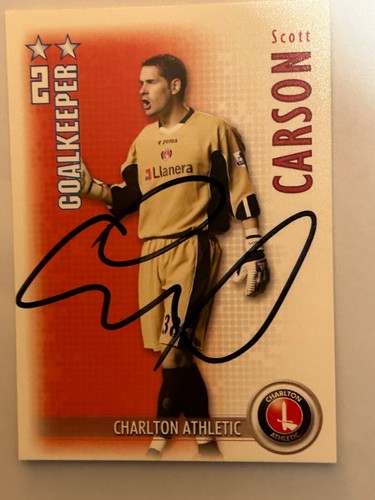 Signed Charlton Fc Shoot out card- Scott Carson | eBay UK