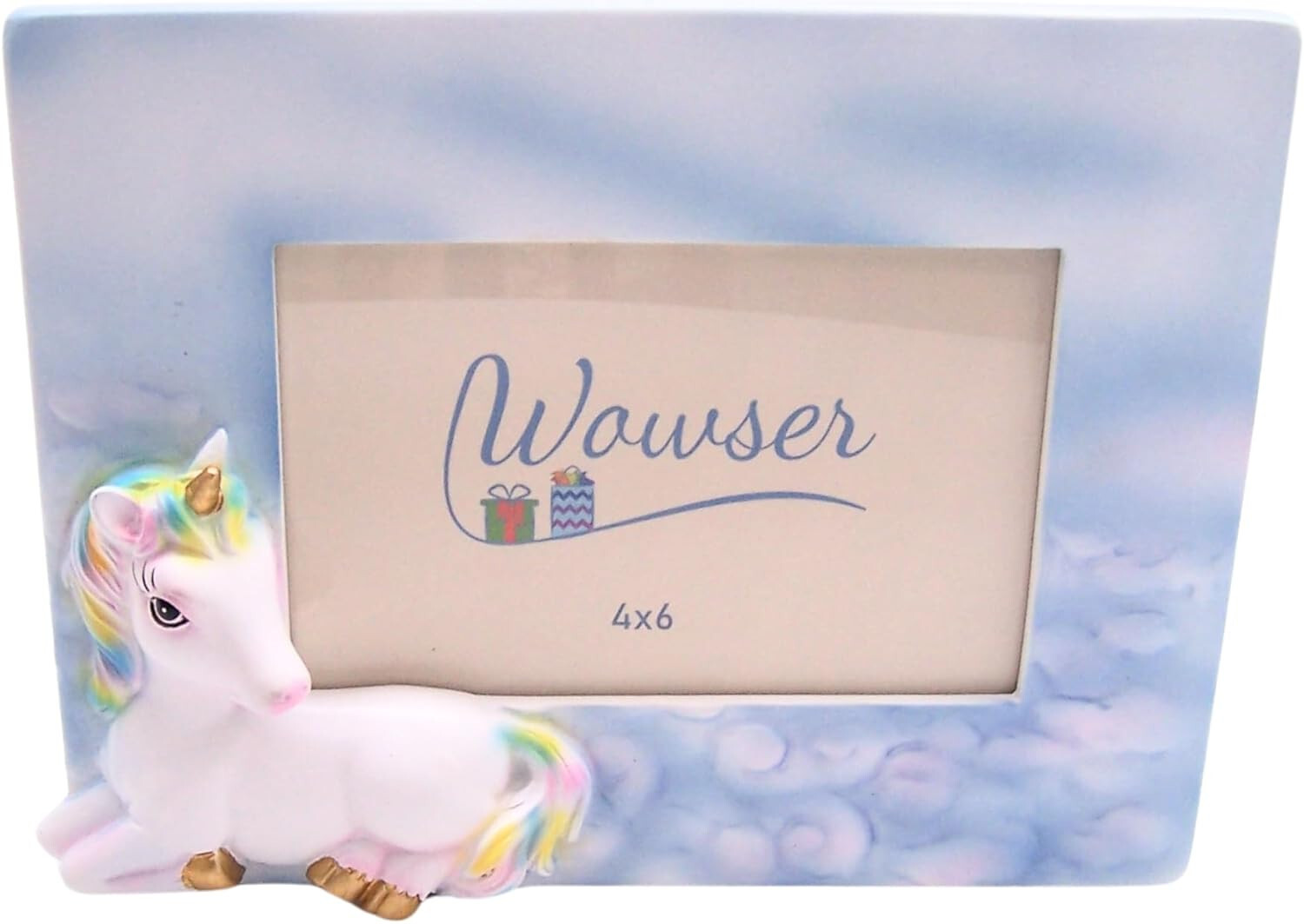 Unicorn Inspired Picture Frame, Holds 6x4 Photo, Tabletop Whimsical ...