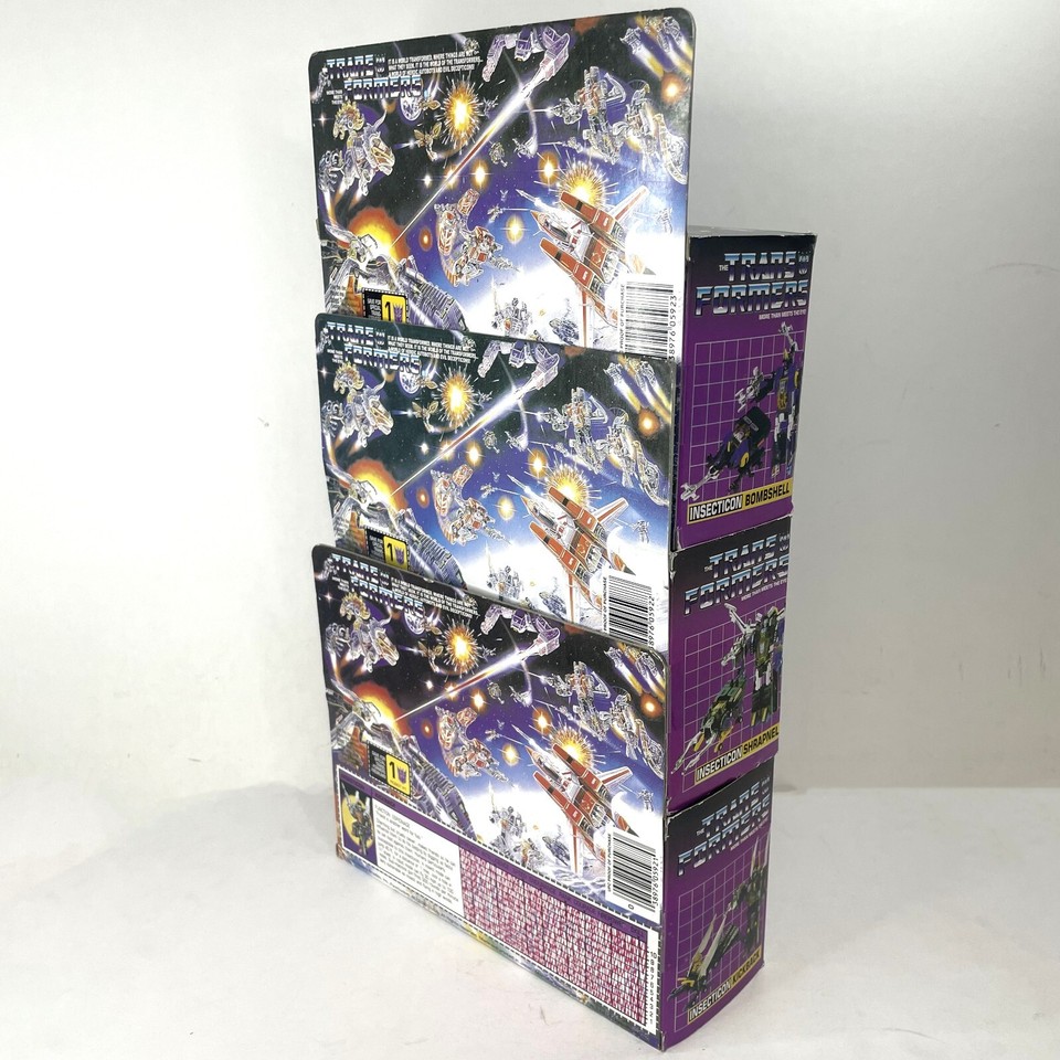 3 Pcs Transformers G1 Insecticon Team Bombshell Shrapnel Kickback ...
