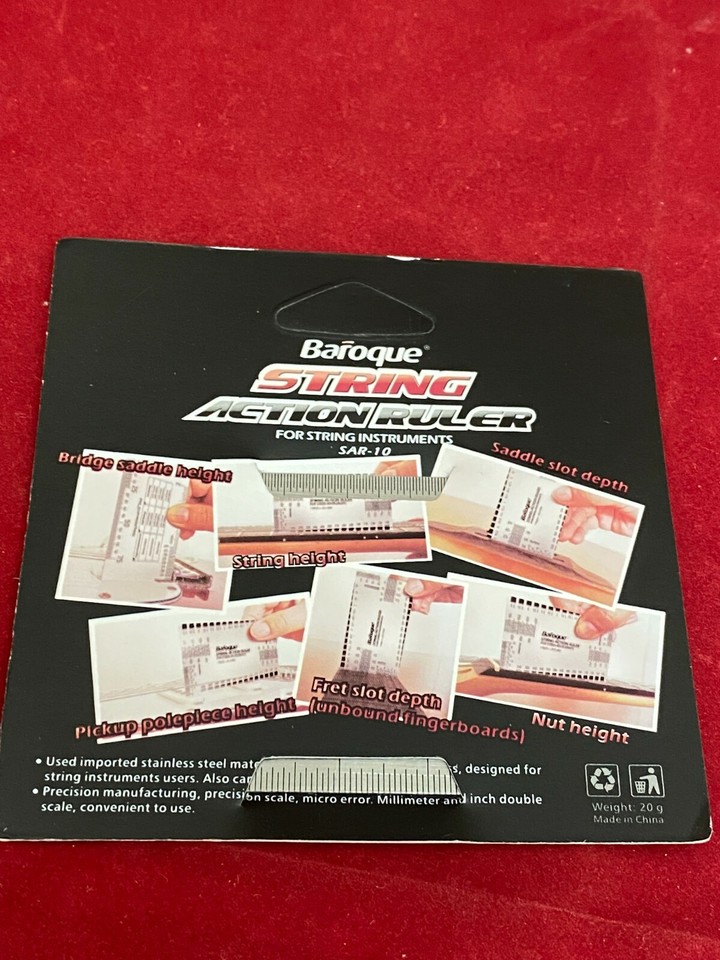 Baroque SAR-10 String Instruments Action Ruler Gauge Measuring Tool ...