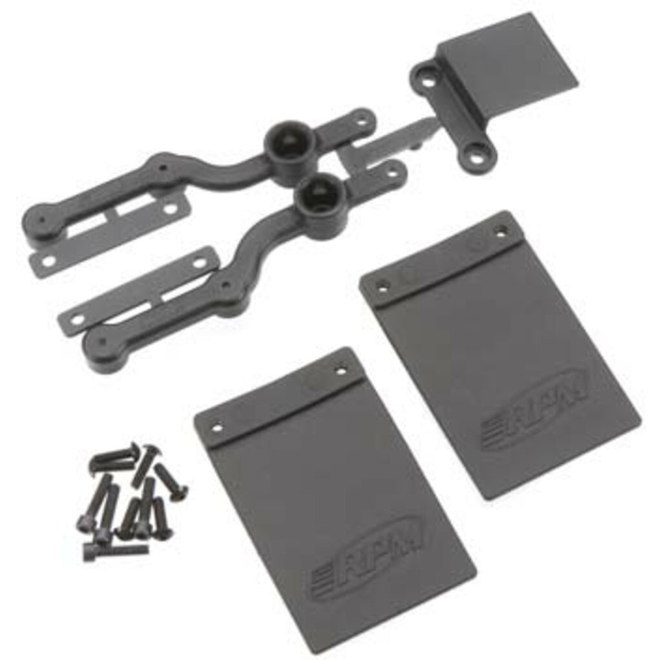 RPM R/C Products 70152 Mud Flap & Number Plate Kit:SC10 2WD R Bumper ...