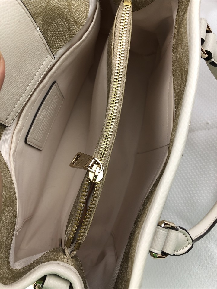 COACH Handbag Signature 2WAY PVC Pristine | eBay