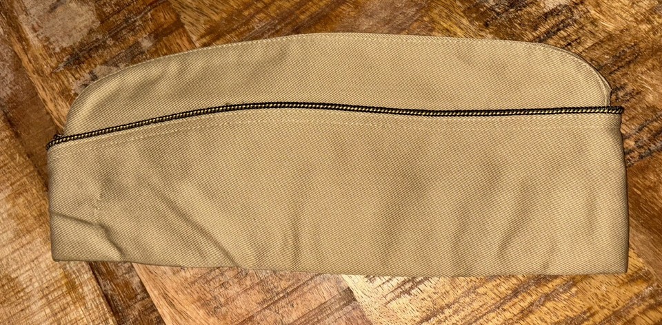 USA Army WW2 Tank Destroyer Tan Overseas Hat Cap Quality Yellow Black ...