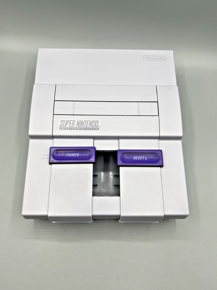 SNES Authentic Super Nintendo Replacement TOP/BOTTOM SHELL! Clean OEM ...