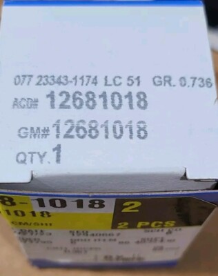 Engine Variable Valve Timing (VVT) Solenoid-VIN: C, Eng Code: L83 GM ...