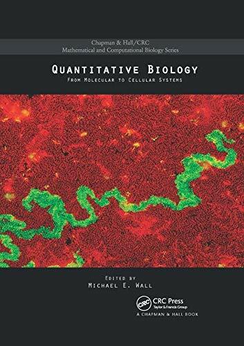 Quantitative Biology: From Molecular to Cellular Systems, Wall 9780367864774.. | eBay