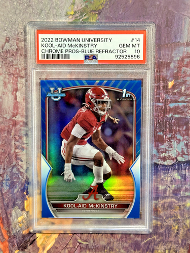 2022 Bowman University #14 Kool-Aid McKinstry 1st Blue Refractor /199 ...