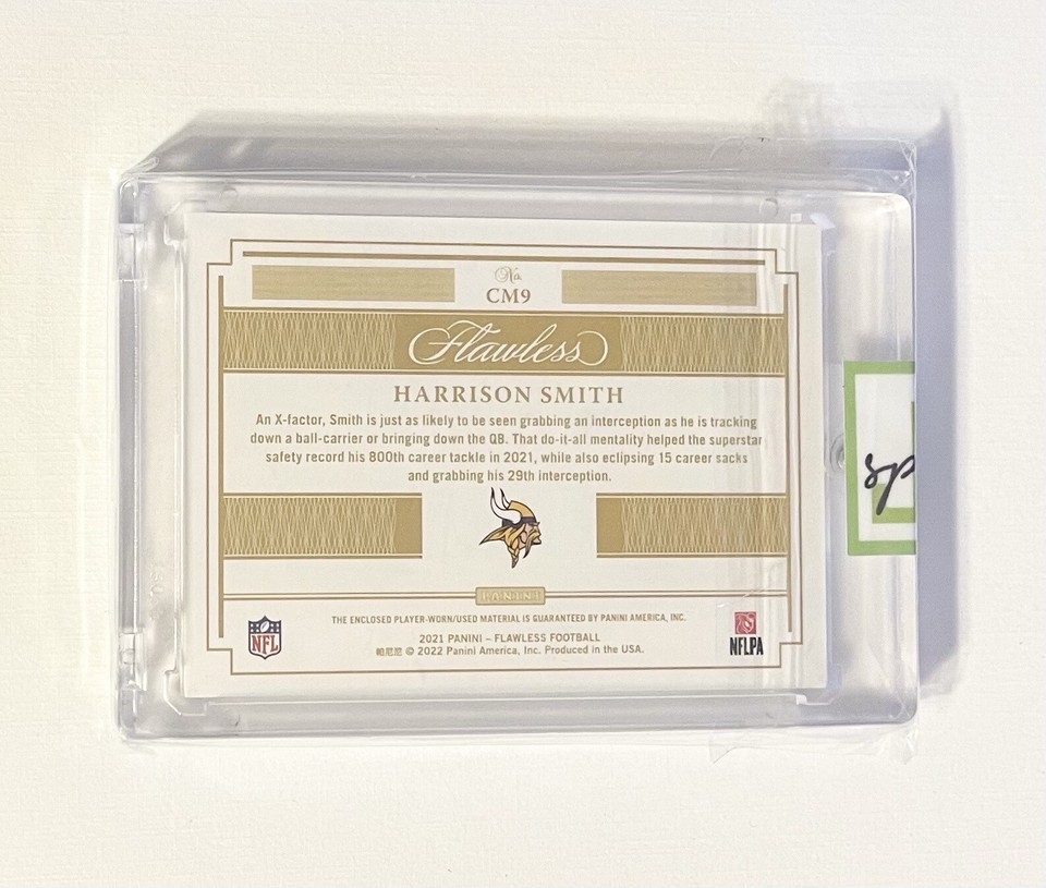 2021 Panini Flawless Harrison Smith Patch Card 10/10 | eBay