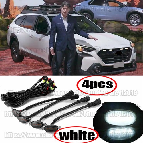 Front Grille white LED Lamp Raptor Style DRL For Subaru Outback Legacy ...