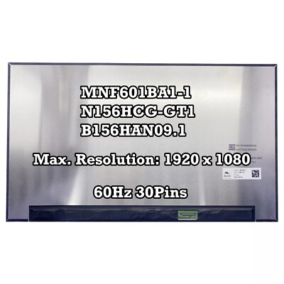 MNF601BA1-1 fit N156HCG-GT1 B156HAN09.1 Laptop LCD Screen 100% sRGB ...