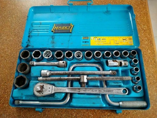 Vintage Hazet 1/2 ratchet socket set Volkswagen Porsche workshop tool ...