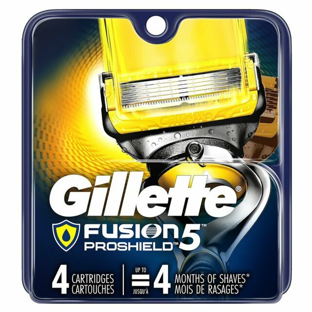 Gillette Fusion ProShield 5 Razor Blade - 4 Cartridges for sale online ...