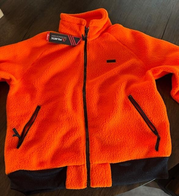 Filson Sherpa Fleece Jacket 20117928 Flame Blaze Orange Black Polartec ...