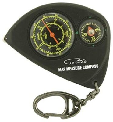 Hi-Gear Keyring Map Measurer & Compass - Measures Distance On Metric ...
