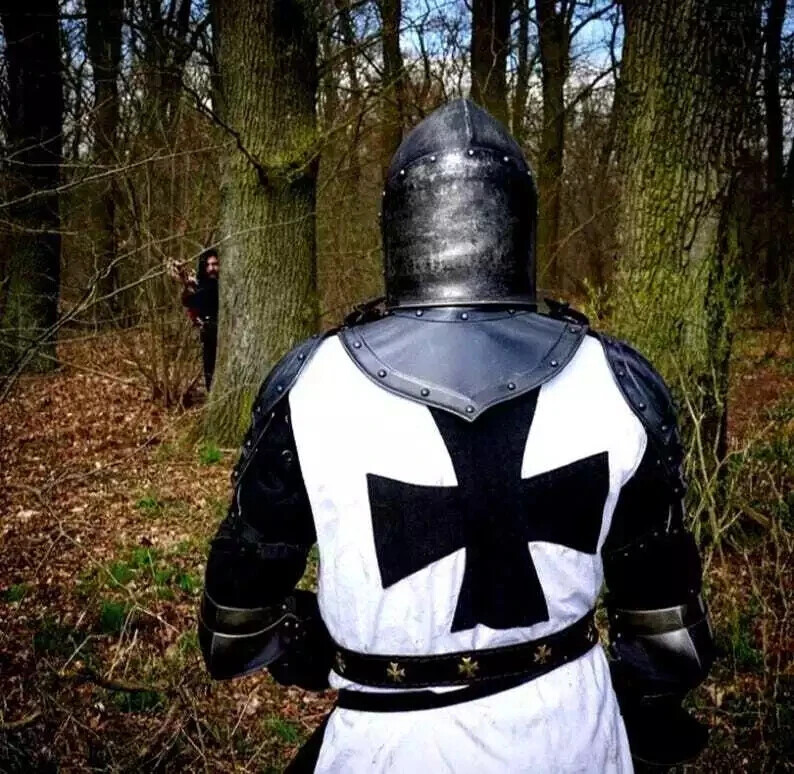 Medieval Templar Knight Full Body Armor Cosplay Costume Handmade ...