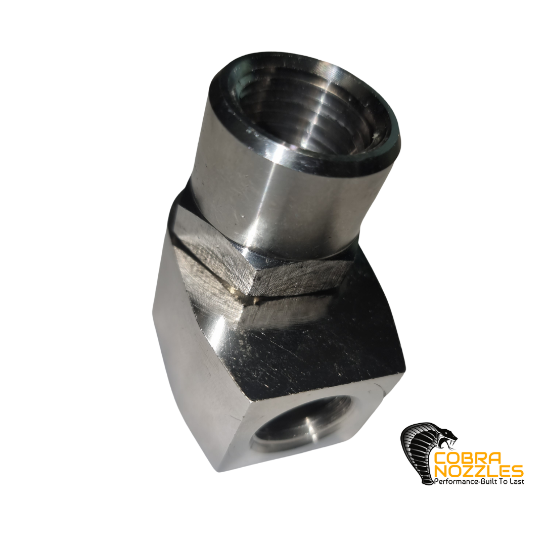 Replacement 90° Hose Reel Swivel 5000PSI / 3/8" BspF Outlet x 1/2" BspF ...