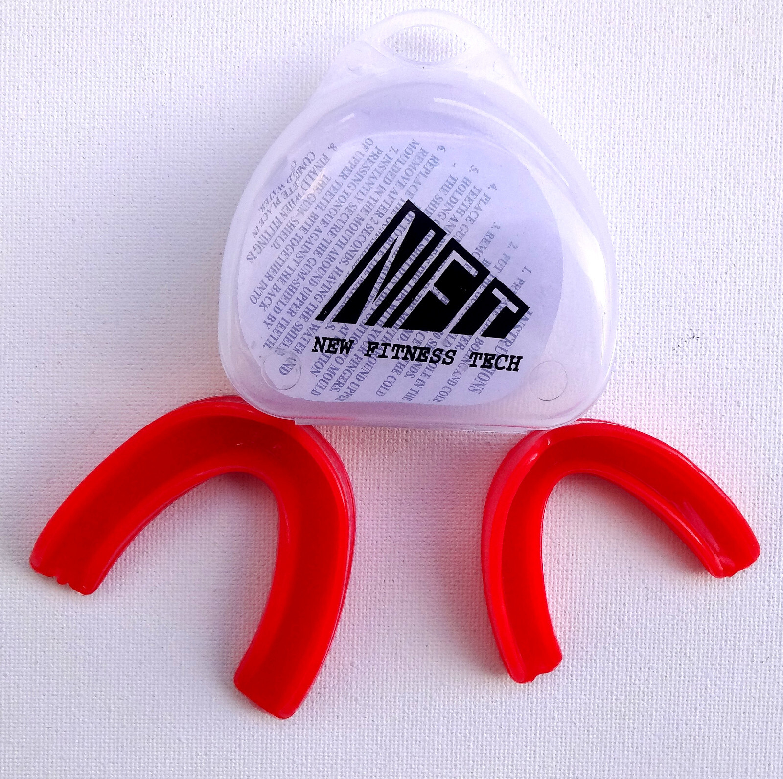 Gel Gum Shield & Case Teeth Protector Mouth Guard Boxing MMA Martial ...