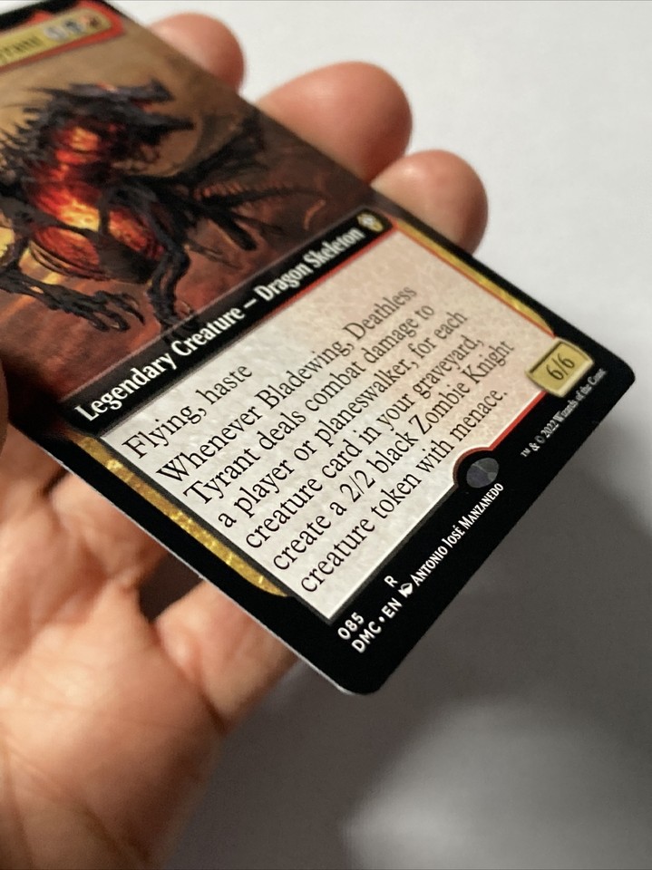 MTG Bladewing, Deathless Tyrant EXTENDED ART Commander: Dominaria ...