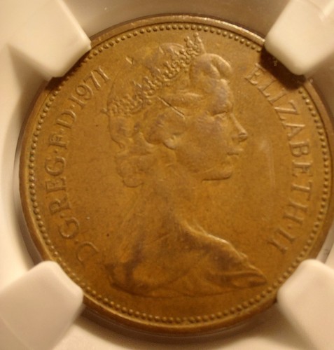 World coins: 1971 UK two Pence "NEW PENCE" transitional coin. | eBay