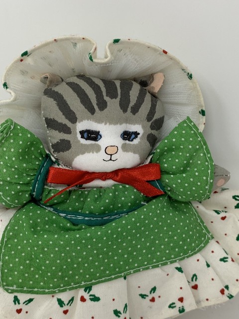 Vtg Applause Dustyn Schear Dollycats Christmas Plush Cloth Stuffed Toy ...