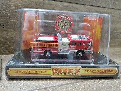 Factory Seal Code 3 Collectible City Of Los Angeles Fire Engine 1/64 ...