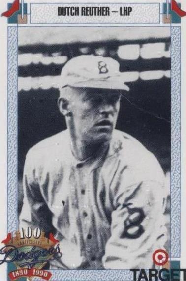 1990 Target Dodgers 100th Anniversary - Dutch Ruether #696 (RC) for ...
