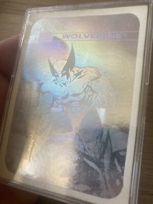 Extremely rare 1990 Wolverine marvel holographic card | eBay