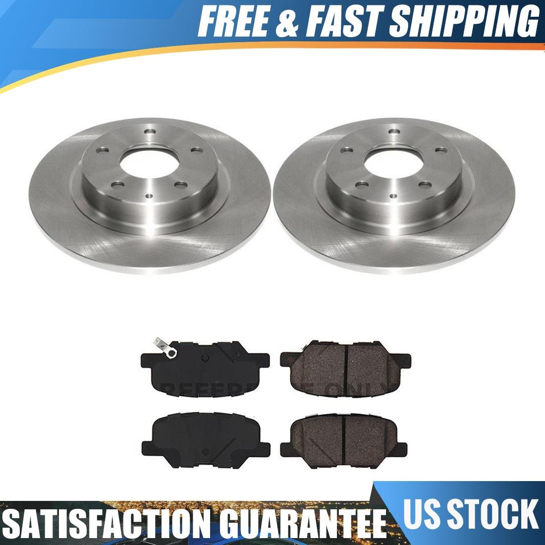 Fits 2014-2015 Mazda 6 Rear Brake Rotors & Ceramic Brake Pads | eBay