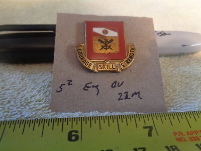 5th Engineer Battalion 22M Unit Crest, DI, DUI (DRAW#50) | eBay