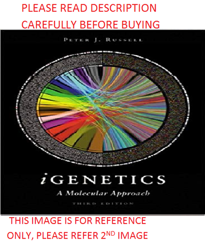 iGenetics : A Molecular Approach by Russell 3rd International Softcover ...