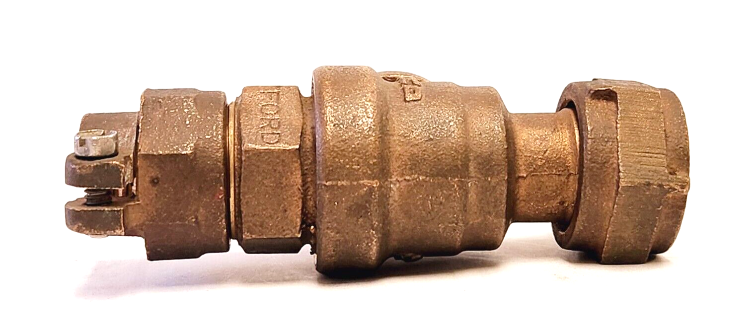 FORD 3/4" BRASS COMPRESSION BALL VALVE CURB STOP (NEW) | eBay