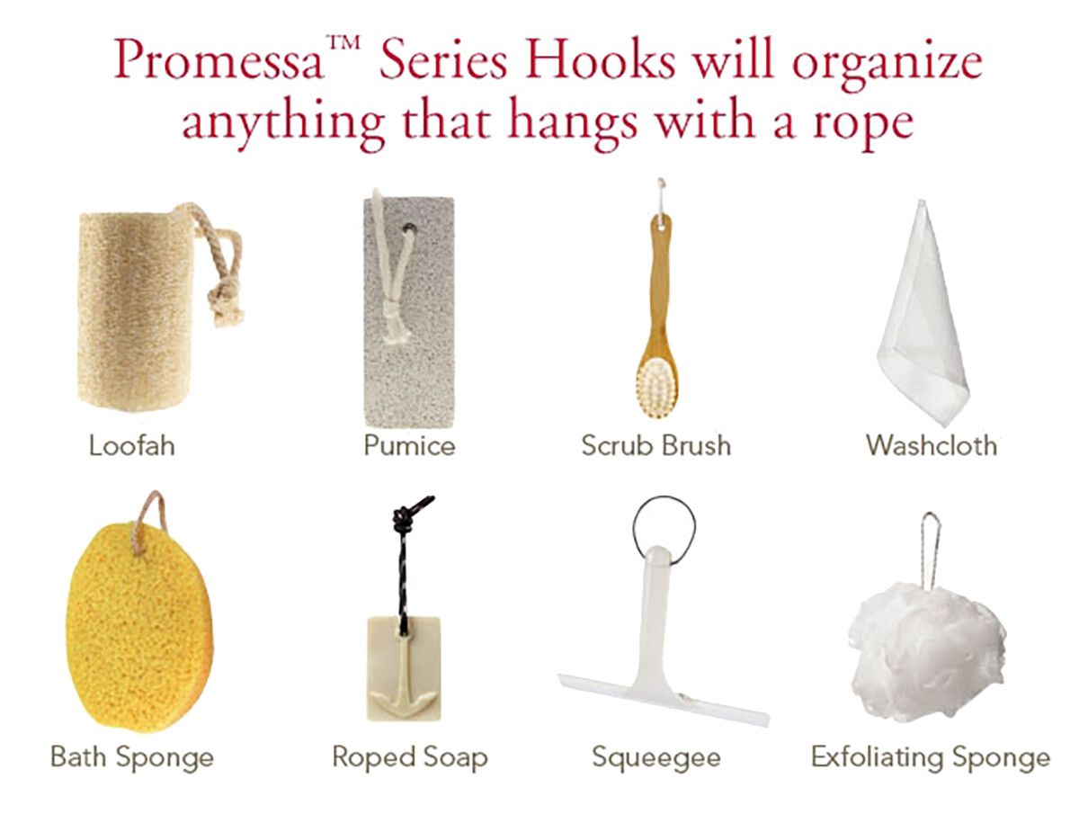 TileWare Promessa Series Cone Hook in all colors for Shower ( 2 x HOOKS ...