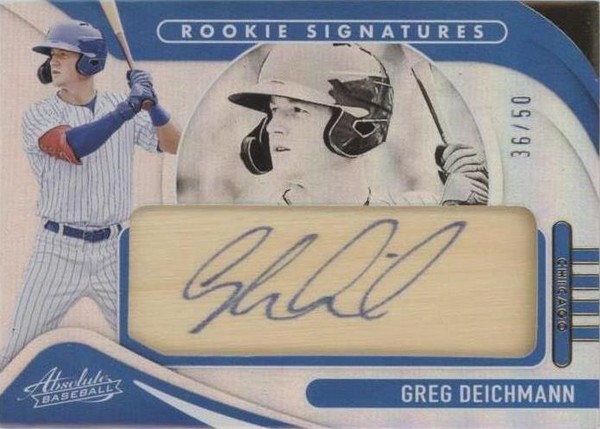 2022 Panini Absolute - Rookie Bat Signatures #122 Greg Deichmann /50 ...