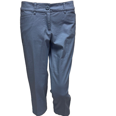 Loft 2P NWT baby blue flat front capris | eBay