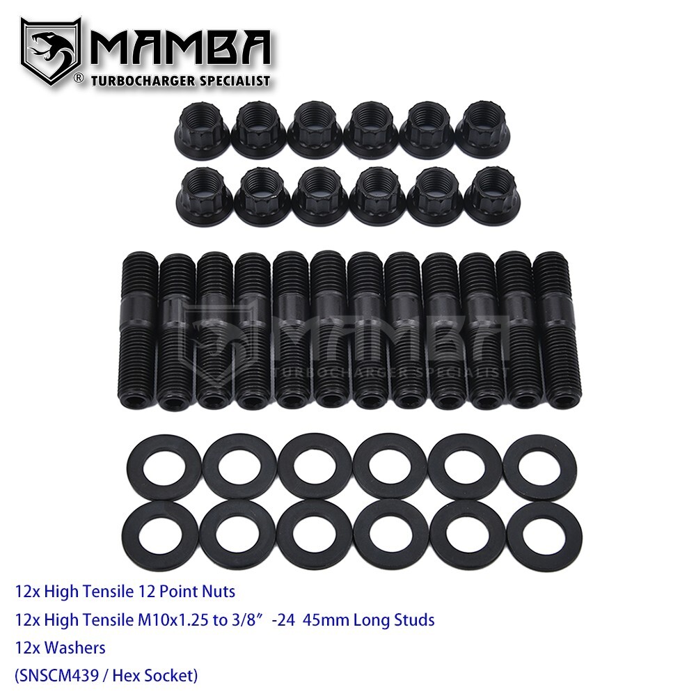 Nickel 10.9 Stud Kit Head to Exhaust Manifold for Toyota 18R 20R Celica ...